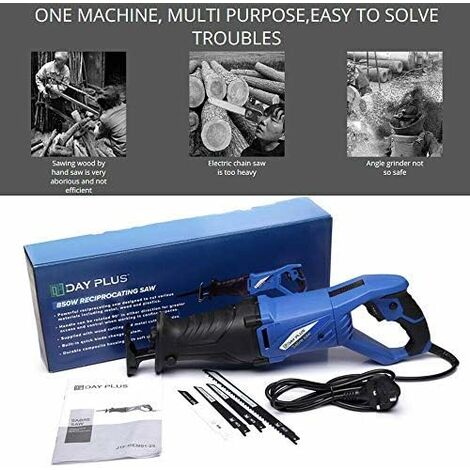 New 850W Electric Reciprocating Saw 240V 0-2800SPM 180 Rotary Home ...