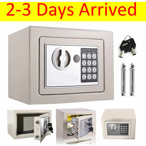 DIGITAL SECURE SAFE BOX ELECTRONIC HIGH SECURITY HOME OFFICE MONEY ...