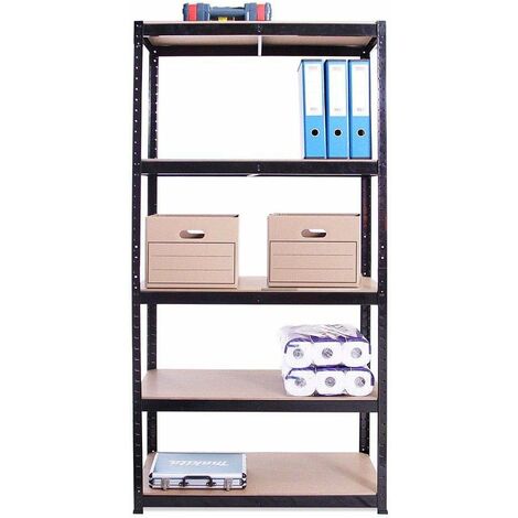 Heavy Duty 5 Tier Boltless Shelving Unit Greenhouse Garage Utility Home ...