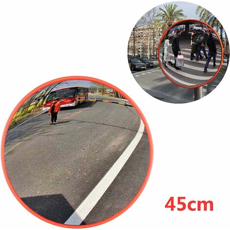 Traffic Mirror 45cm Convex Mirror for Driveway Wide Angle Security ...