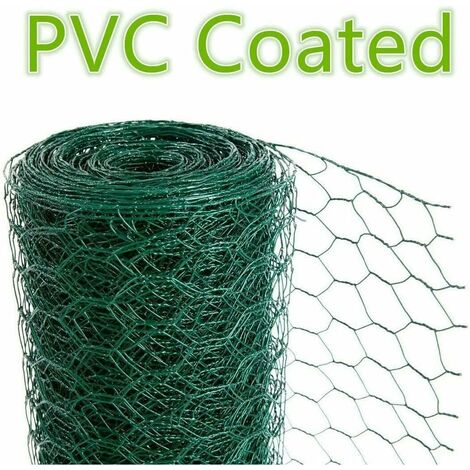 Chicken Wire Mesh 5m x 0.4m, Yihosuma PVC Coated Chicken Wire Netting ...