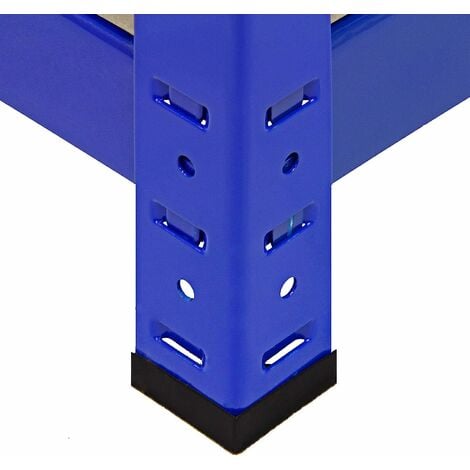 Metal Racking, Steel & MDF Boltless Shelves, 180cm x 90cm x 40cm, Blue ...