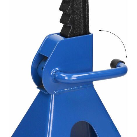 2X 3 TON CAR VAN CARAVAN VEHICLE RATCHET JACK AXEL STAND HEAVY DUTY ...