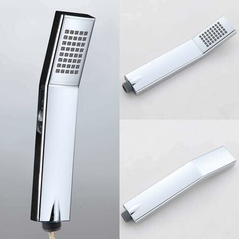Shower Mixer Wall Mounted Bathroom Thermostatic Set Square Chrome Twin ...
