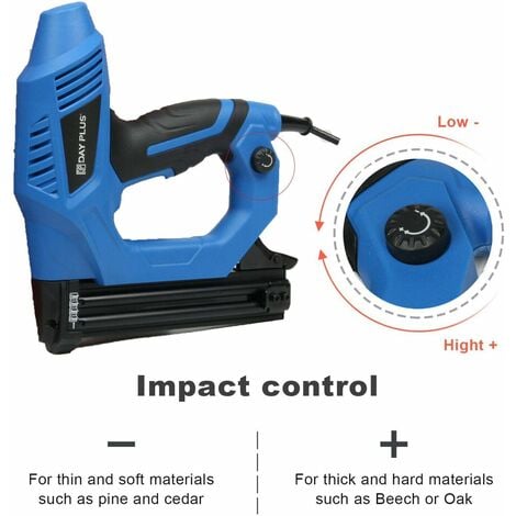 Nail Gun & Staple Gun 2in1 Electric Heavy Duty Stapler Nailer Tool, 10 ...