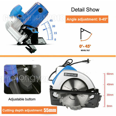 Electric Woodworking Circular Saw 900W Multi-Function Cutting Machine Household Small Flip Saw ...
