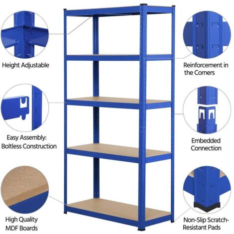 Racking Shelving Unit Garage Warehouse Office Shed Industrial Shelves ...
