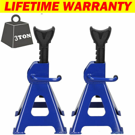 2Pcs Ratcheting Axle Stand, 3 Ton Adjustable Heavy Duty Axle Jack ...