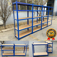 5 Tier Layer Shelf Storage Shelving Rack Heavy Duty Kitchen Garage ...