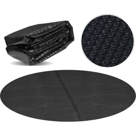 Miganeo Pool Solarfolie Ø 457 cm Deluxe rund schwarz 180 my 12 mm ...