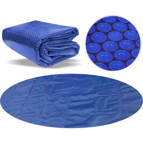 Poolpanda Pool Solarfolie Ø 366 cm Elite rund 400 my schwarz/blau 15 mm ...