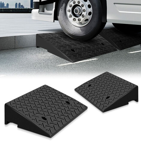 2x Bordsteinrampe Gummi Auffahrrampen Schwellenrampe Tragbar ...