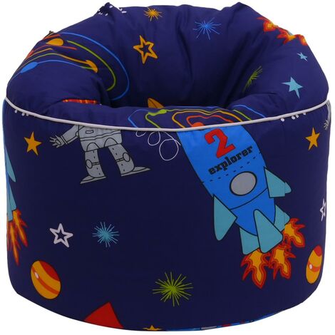 Ready Steady Bed Runder Sitzsack mit Fullung Sitzsack furs Kinderzimmer weicher Kleinkindersitz furs Spielzimmer ergonomisch geformter