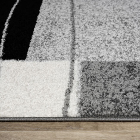 Paco Home Tappeto Di Design Tappeto Per Salotto Bordo Tappeto In Grigio ...