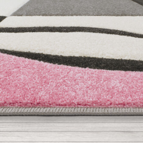 Paco Home Designer Tappeto Moderno Taglio Sagomato Colori Pastello Con ...