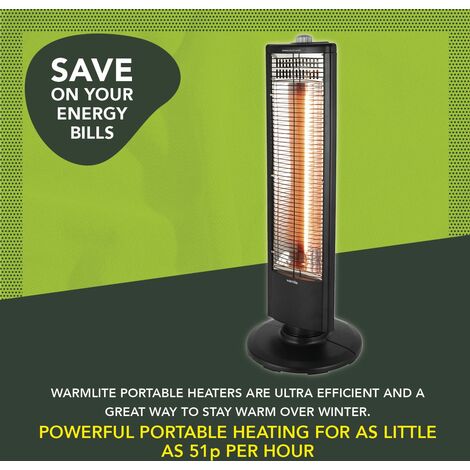 Warmlite WL42013 1KW Carbon Infrared Heater with Oscillation ...