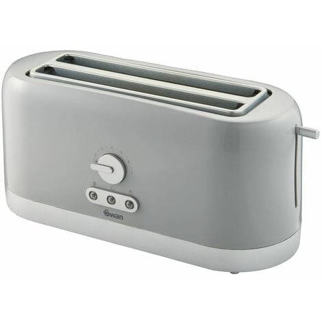 SWAN ST10091GRYN - 4 Slice LongSlot Grey Toaster
