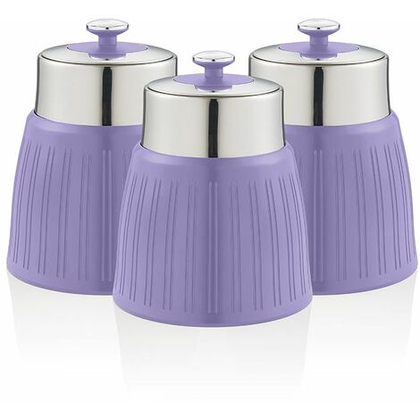SWAN SWKA1024PURN - Set of 3 Canisters