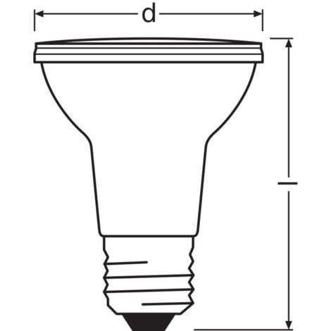 [LVE-4099854071133] Ledvance/Osram Bombilla LED Spot E27 6,4W 350Lm 2700K 36º IP20 Regulable