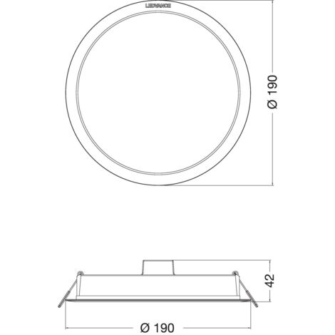 [LVE-4058075703179] Downlight LED LEDVANCE 18W 1800Lm 6500K 100º IP44 ...