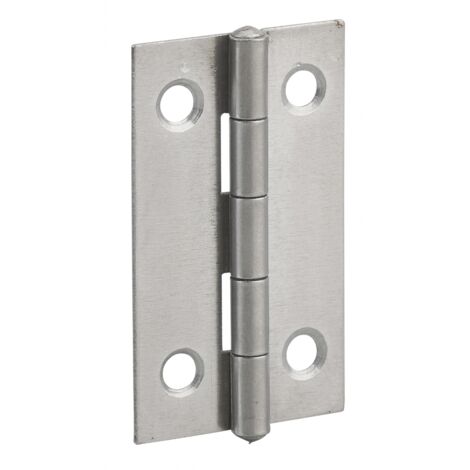 Charnière rectangulaire à nœud roulé simple feuille - Thirard - Acier