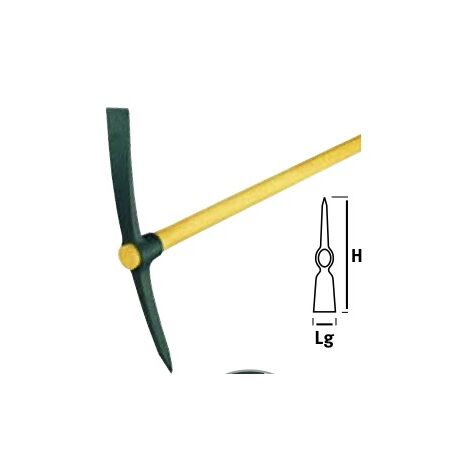 Pico de excavadora con casquillo redondo 2,5 kg - sin mango Leborgne