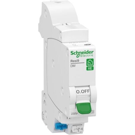 Interruptor automático enchufable curva C fase + neutro 10A Resi9 XE, SCHNEIDER ELECTRIC ...