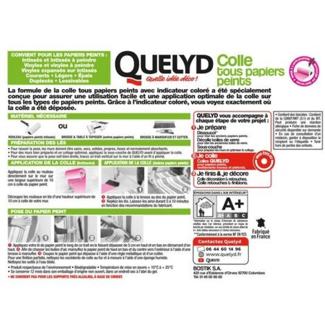 Pegamento para todo tipo de papeles pintados QUELYD, 3 kg Quelyd