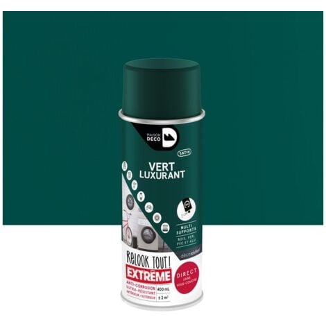 Pintura en spray relook all extreme MAISON DECO verde intenso satinado ...