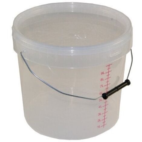 Cubo graduado NESPOLI de 12,5 L + tapa NESPOLI