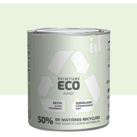 Pintura color almendra para paredes y techos ID Eco satinado 2 l ID