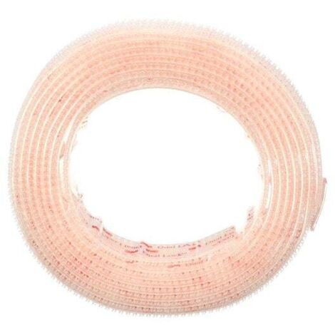 2 rollos de cinta adhesiva de gancho y bucle transparente para ...