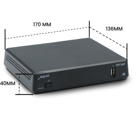 Decodificador satélite tntsat HD ASTREL 013137 ASTRELL