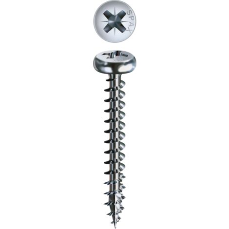 Juego de 100 tornillos SPAX Torx de acero con cabeza redonda, diámetro ...