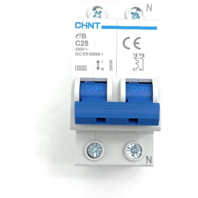 Interruttore magnetotermico 1P+N 25A