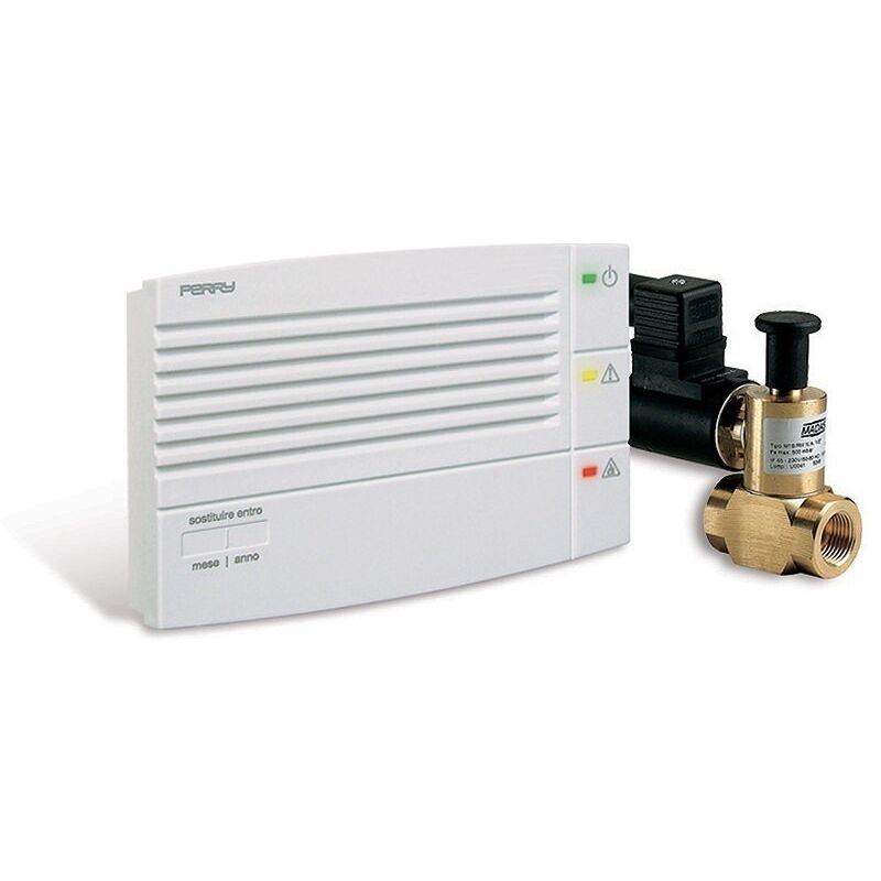 Kit gas alarm GPL con elettrovalvola 3/4"