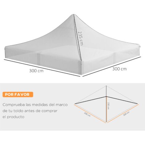 Techo de carpa para celebraciones 3x3 m techo de repuesto para carpa ...