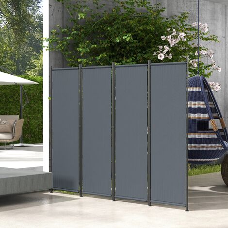 Biombo separador de ambientes de 4 paneles divisor plegable 223x170 cm ...