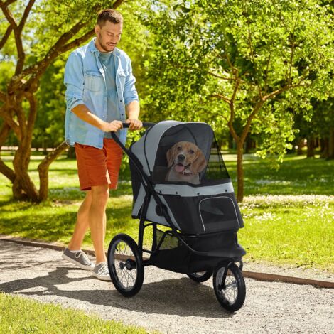 PawHut carrito para perros medianos pequeños con cesta de almacenaje ...