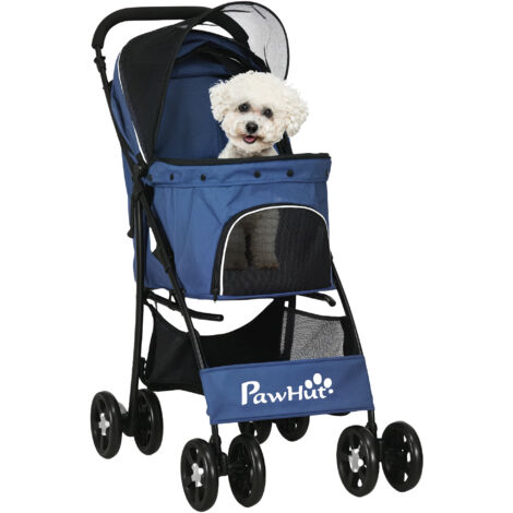 PawHut carrito para perros pequeños plegable con cesta de almacenaje ...