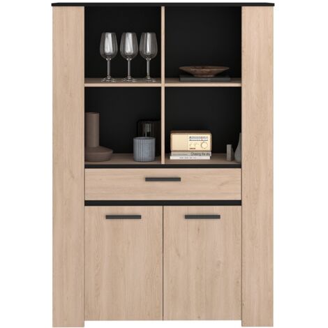 Buffet alto 4 nicchie, 1 cassetto e 2 porte Helma
