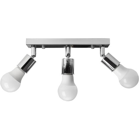 LÁMPARA de TECHO APP700-3C SPOTLIGHT CROMO 3-PUNTOS de LUZ E27 25X10CM