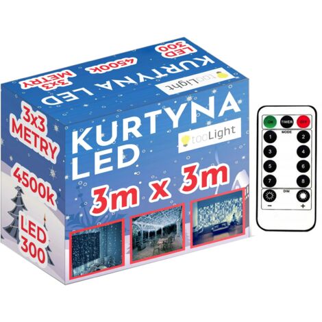 CORTINA LED 300 DIOD 3X3M