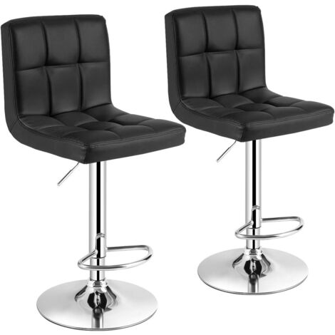 RELAX4LIFE Tabouret Bar, Chaise de Bar Pivotante en Cuir PU, Hauteur ...