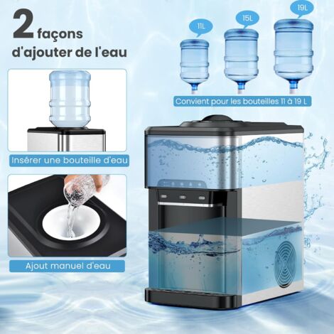 Relax4Life – Machine à glaçons 18kg/jour – Distributeur eau froide 2,5L ...