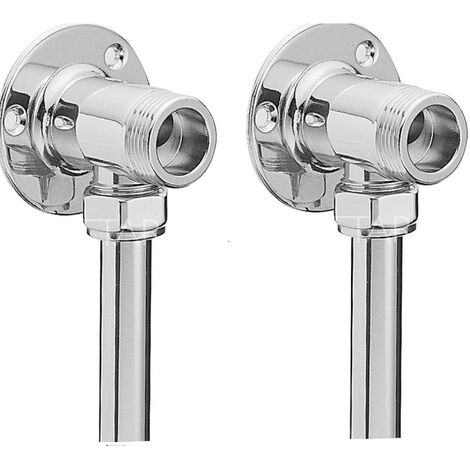 ENKI P10 Backplate Wall Elbows Exposed Pipes Thermostatic Bar Mixer Shower Valve, Shower Fixing ...