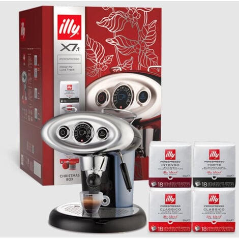 Illy X7.1 Xmas 60639 Macchina Caffè Iperespresso Lancia Vapore Box