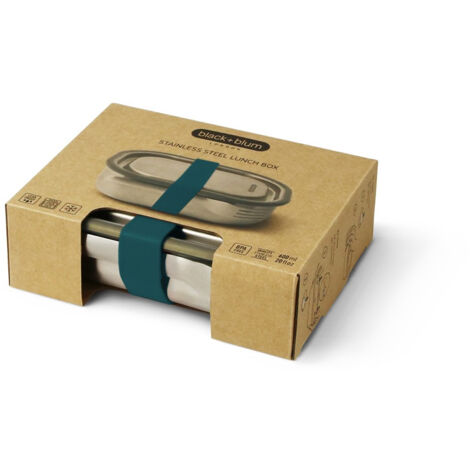 Mini Lunch box acier multifonctions bleu Black and Blum Bleu