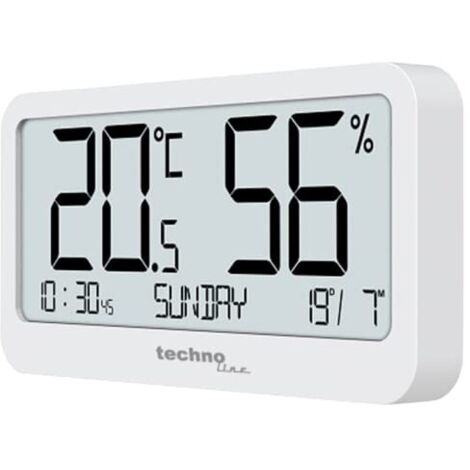 Techno Line Techno Line Thermo-Hygrometer WS9455 Termoigrometro Bianco ...