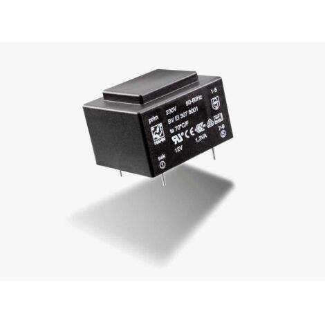 Hahn BV EI 307 8002 Trasformatore per PCB 1 x 230 V 2 x 12 V/AC 1.3 VA ...